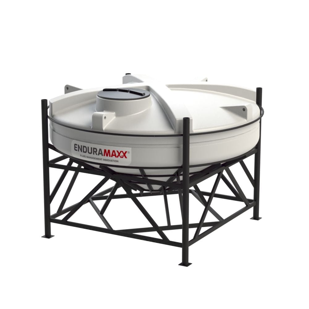4,000 Litre 30° Closed Top Cone Tank, Food Grade, Full Drain - Enduramaxx