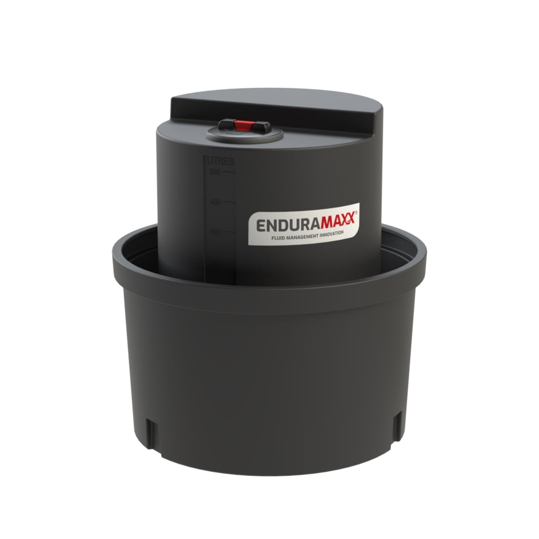 500 Litre Open Bund Chemical Tank With Bund - Enduramaxx